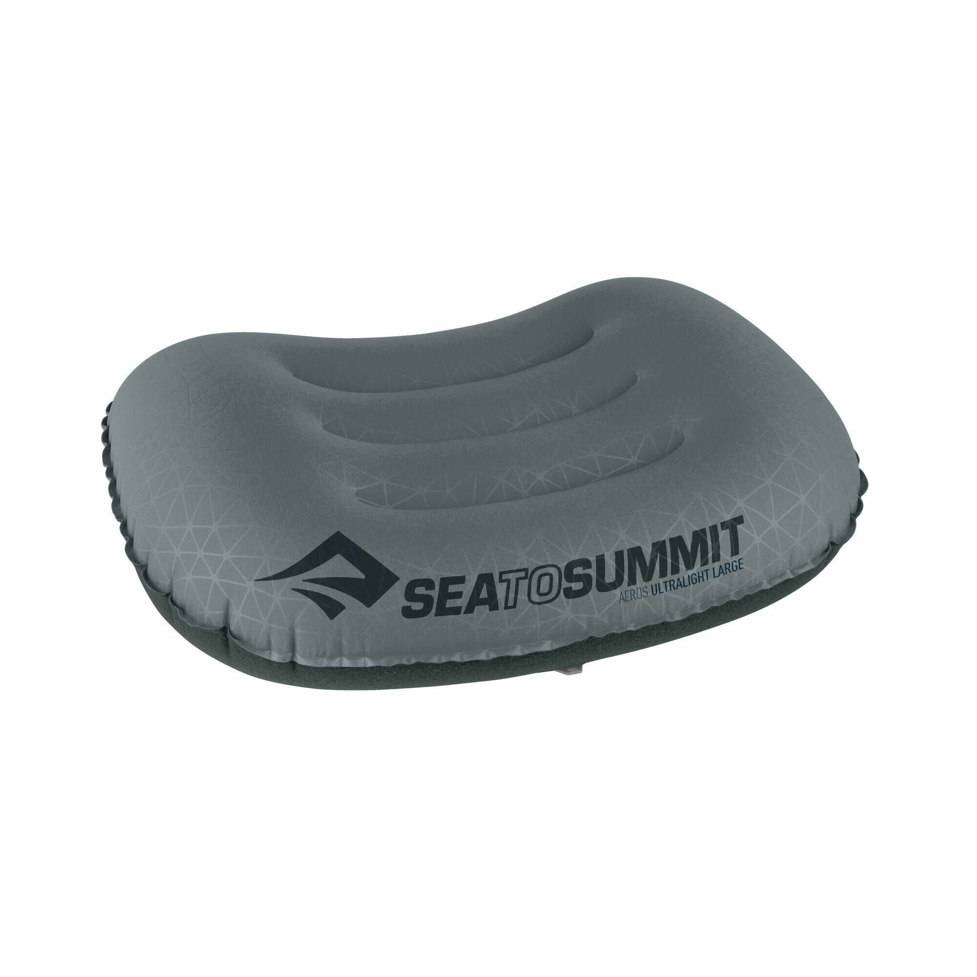 Sea To Summit Aeros Pillow надувная подушка для путешествий Ultralight большая, Decathlon, Цвет: Темно-серый