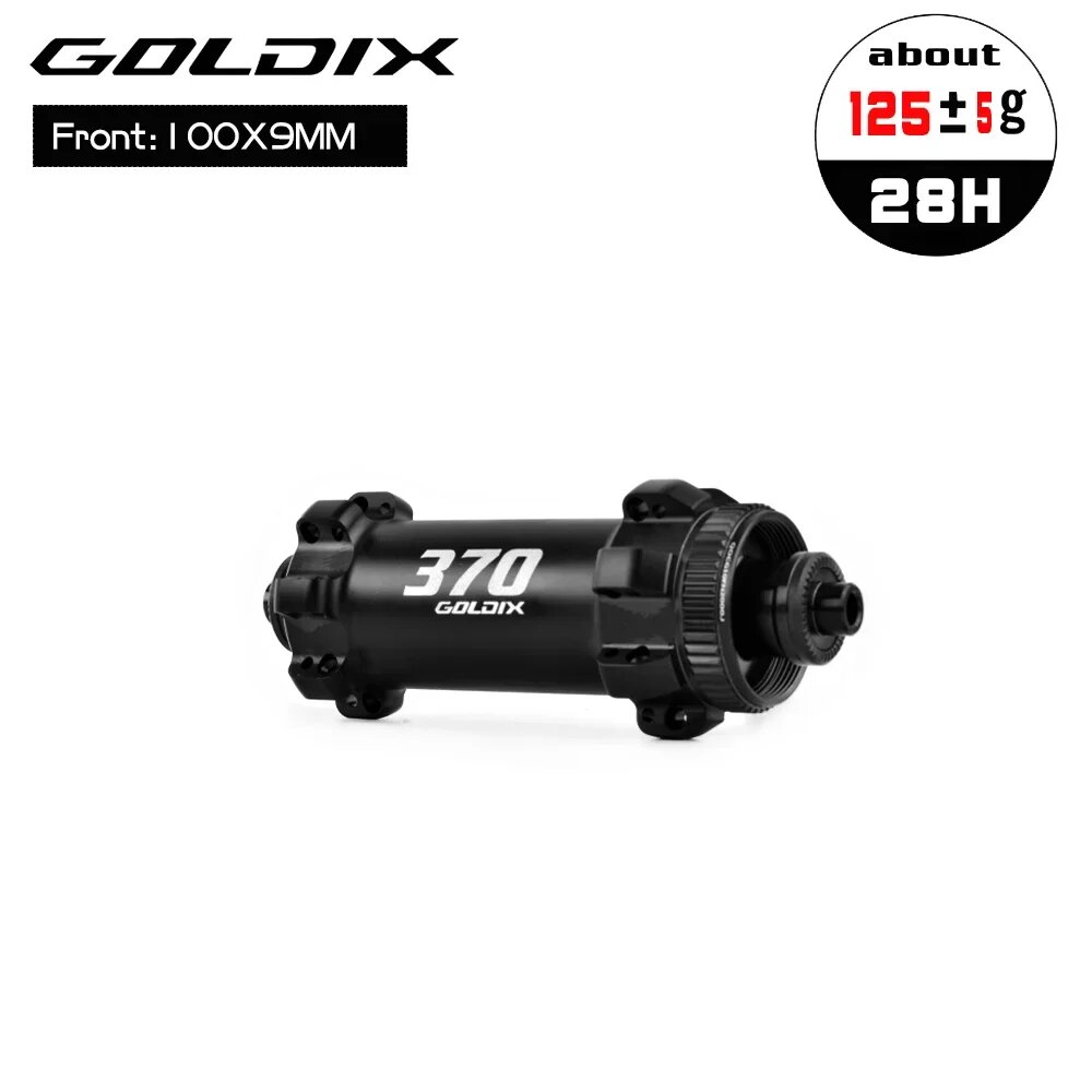 GOLDIX R370 ступица 28 отверстий для шоссейного велосипеда Front 100x9 28H
