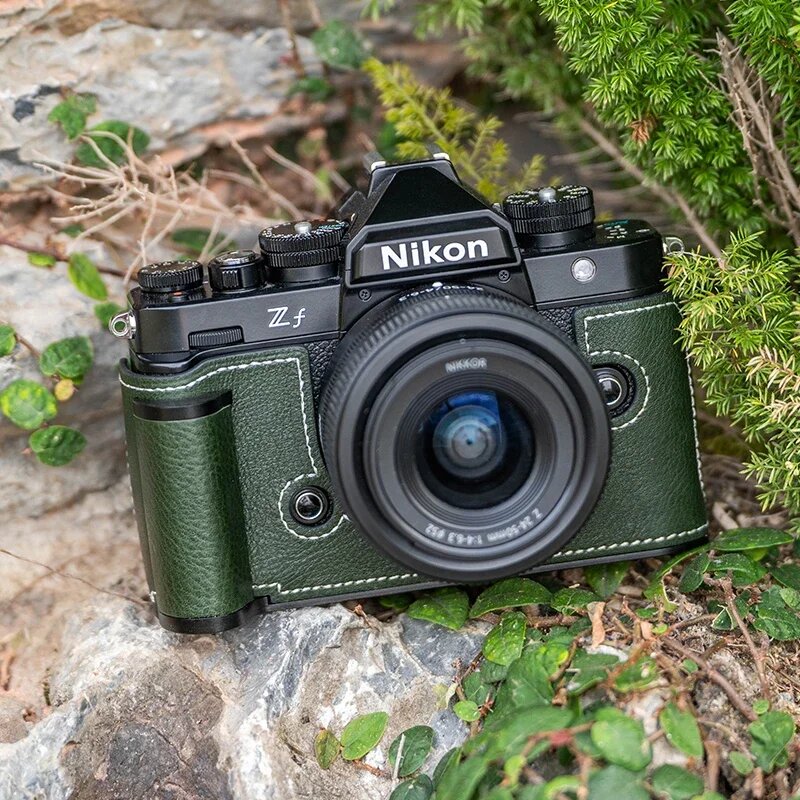 Кожаная сумка для Nikon Zf zf only case green