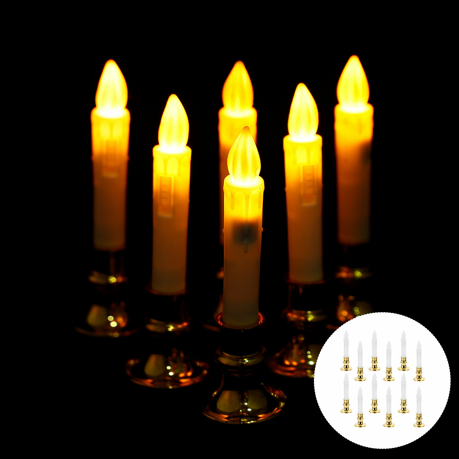 Светодиодные Свечи, Безопасные Для Детей, Подходят Для Буддийских Подношений, 12 Штук