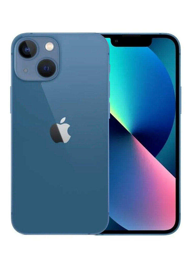 Смартфон Apple iPhone 13 256 ГБ, Двойная камера, A15 Bionic, Киноэффект, синий（blue）