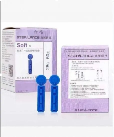 Стерильные ланцеты для забора крови Sterilance Soft 28G, 100 шт. — фото 1