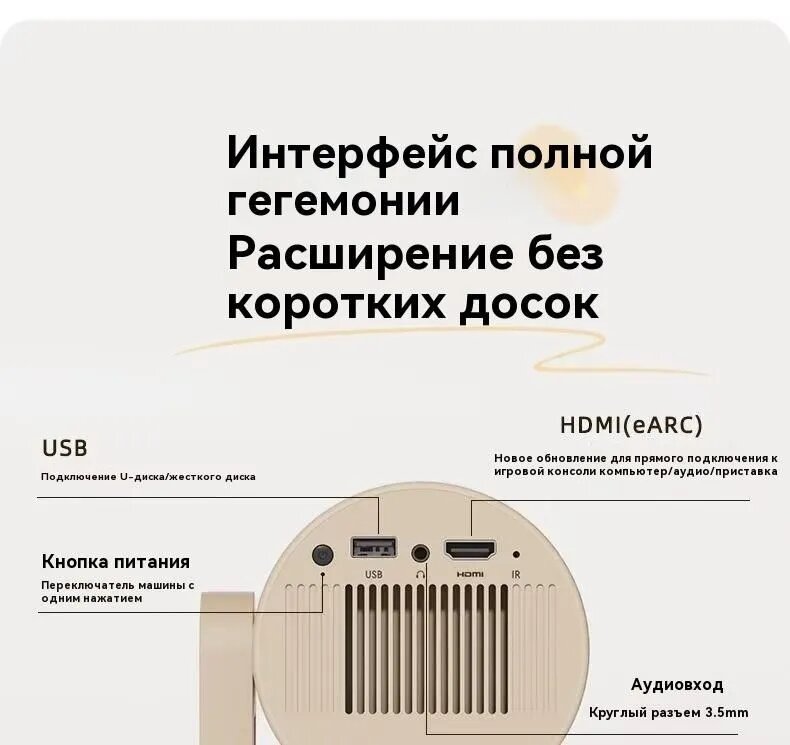 HP-CP 300 Xiaomi Гобо-проектор серый для дома и офиса — фото 1