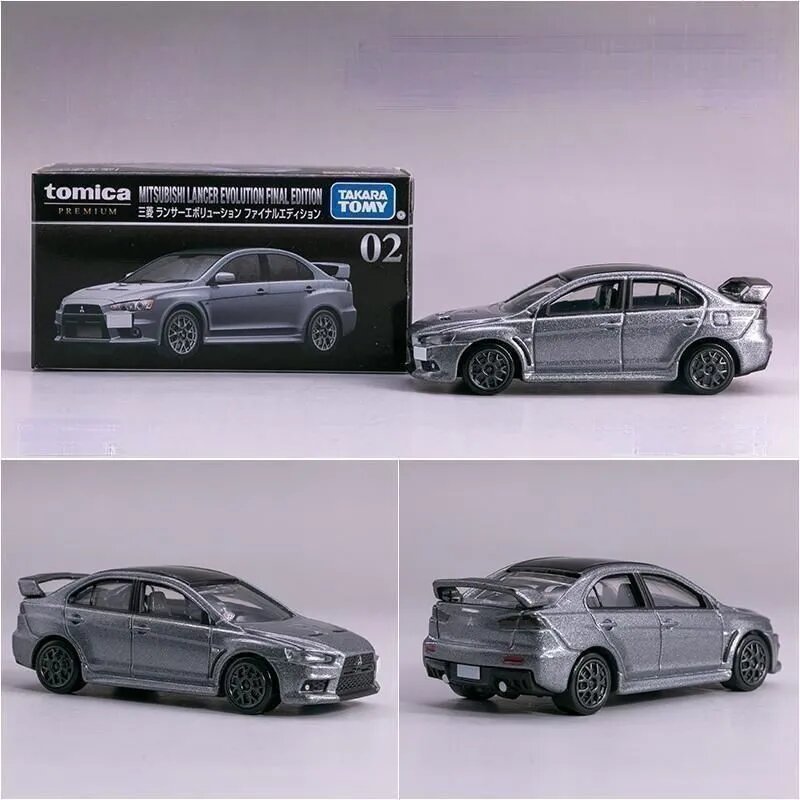 Машинка TOMICA TOMY 1/64 TP02 Mitsubishi Lancer evolution Fist Edition Die-cast Alloy Car Model Toy Collection Gift