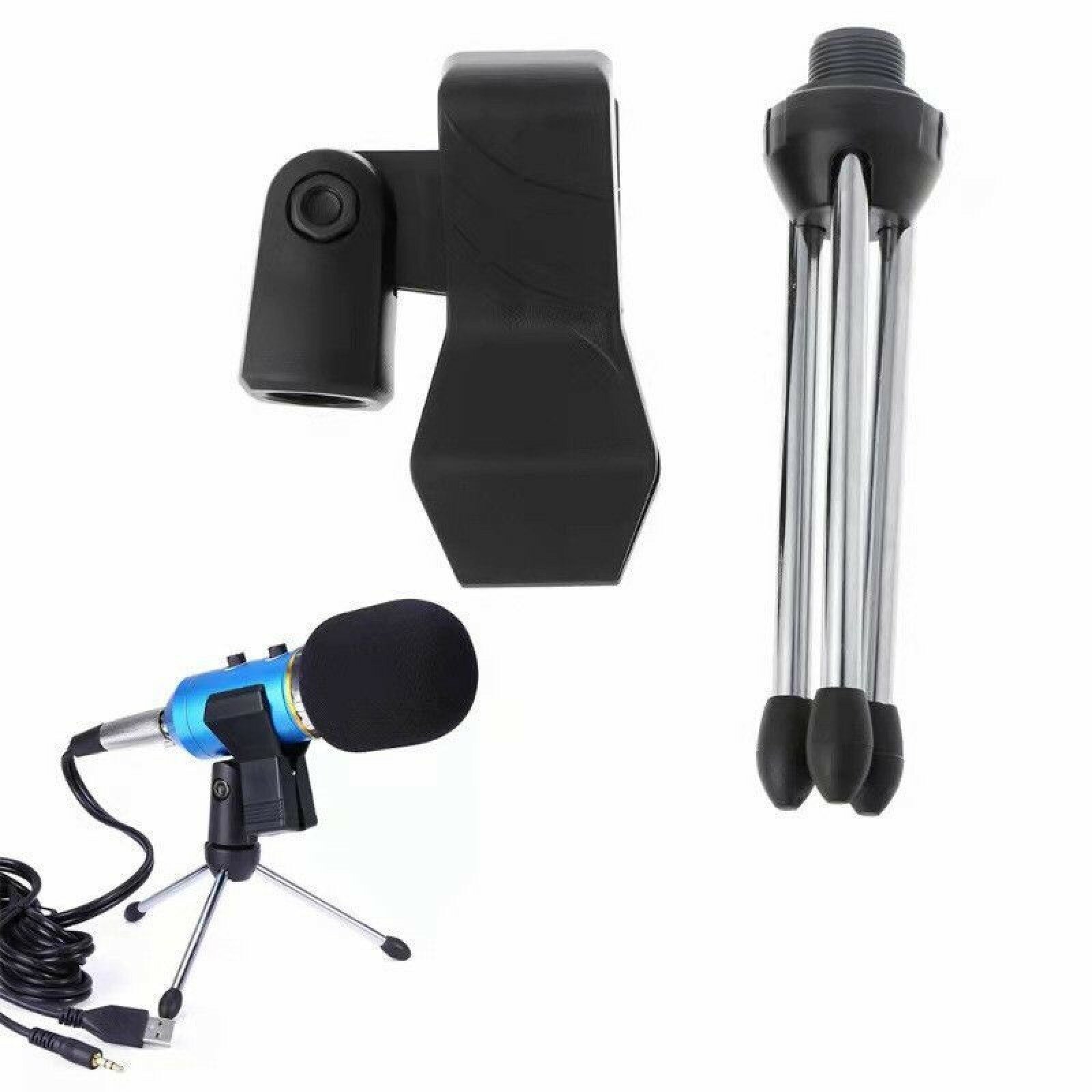 Микрофонная стойка MyPads podst4 универсальная черная складная с регулируемым креплением