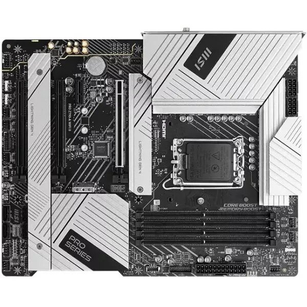 Материнская плата MSI PRO Z790-A WIFI II Soc-1700 Intel Z790 4xDDR5 ATX AC`97 8ch(7.1) 2.5Gg RAID+HDMI+DP