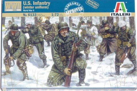 Сборная модель "Солдаты WWII- U.S. Infantry (winter uniform)" (1:72), артикул 6133