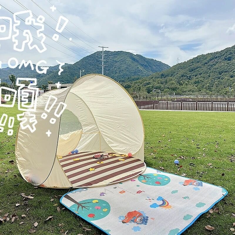 Пляжная палатка, портативная для отдыха на природе, защита от солнца у моря, детская палатка для кемпинга, быстрое открытие за одну секунду, палатка для парка и помещений.