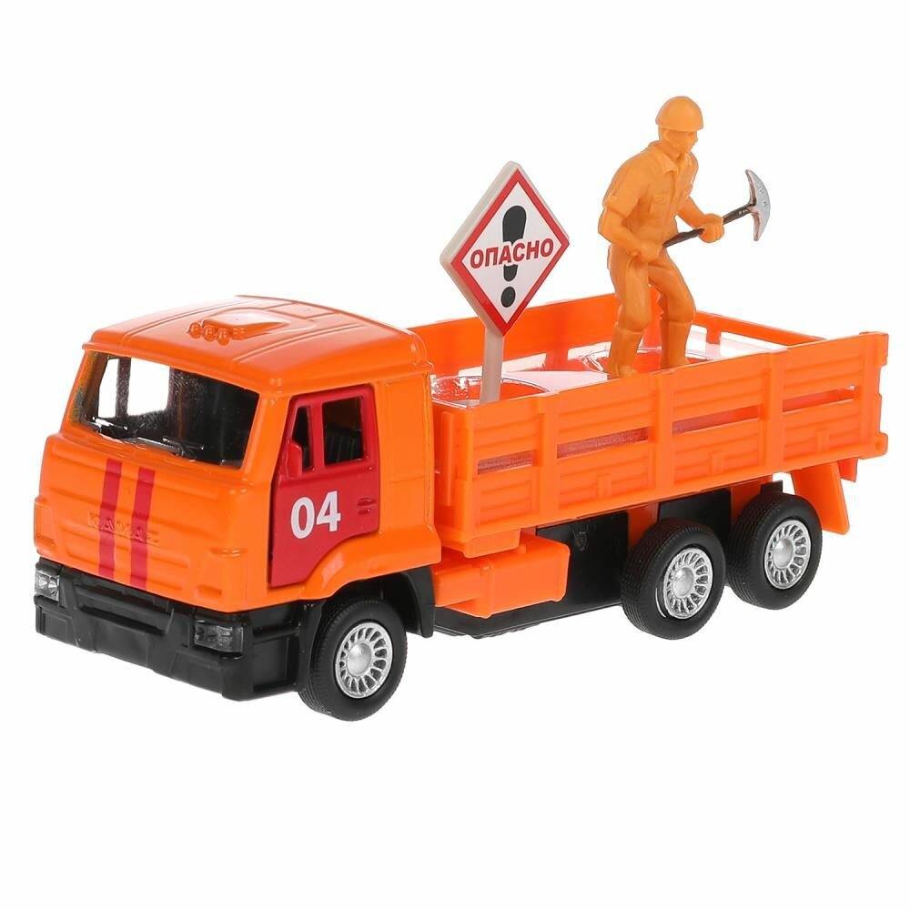 Технопарк, Игровой набор из металлической машинки аварийной службы KAMAZ 65207