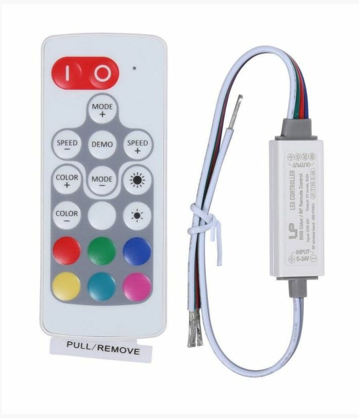 Контроллер RGB T130-S Mini RF 6A LEDS POWER