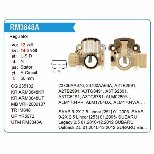 Регулятор генератора Utm RM3848A