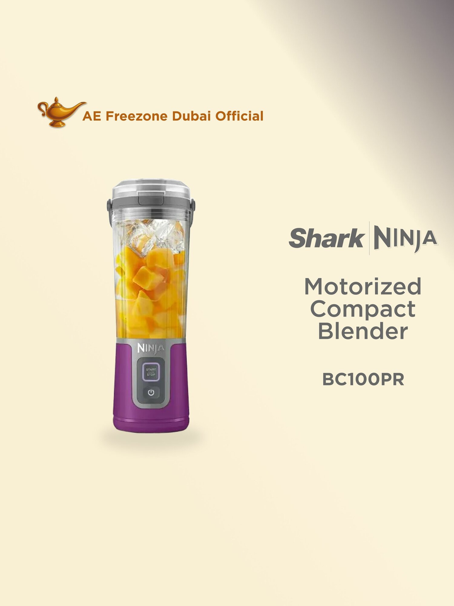 Блендер компактный Shark Ninja Motorized Compact Blender (BC100PR) Passion Fruit