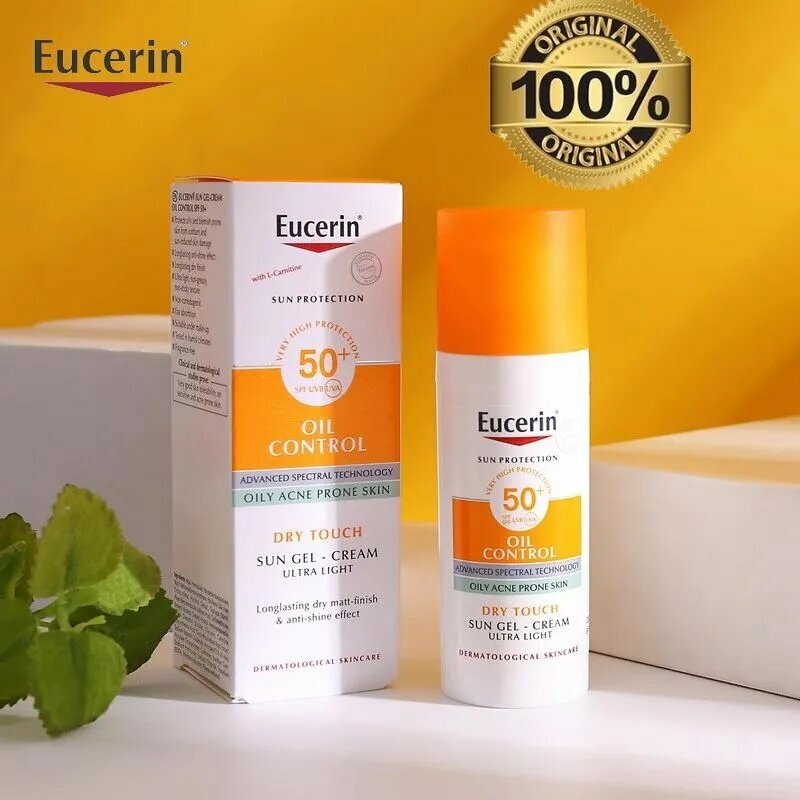 EUCERIN Oil Control Sun Gel-Cream SPF 50+ 50ml - для жирной и проблемной кожи, не комедогенно