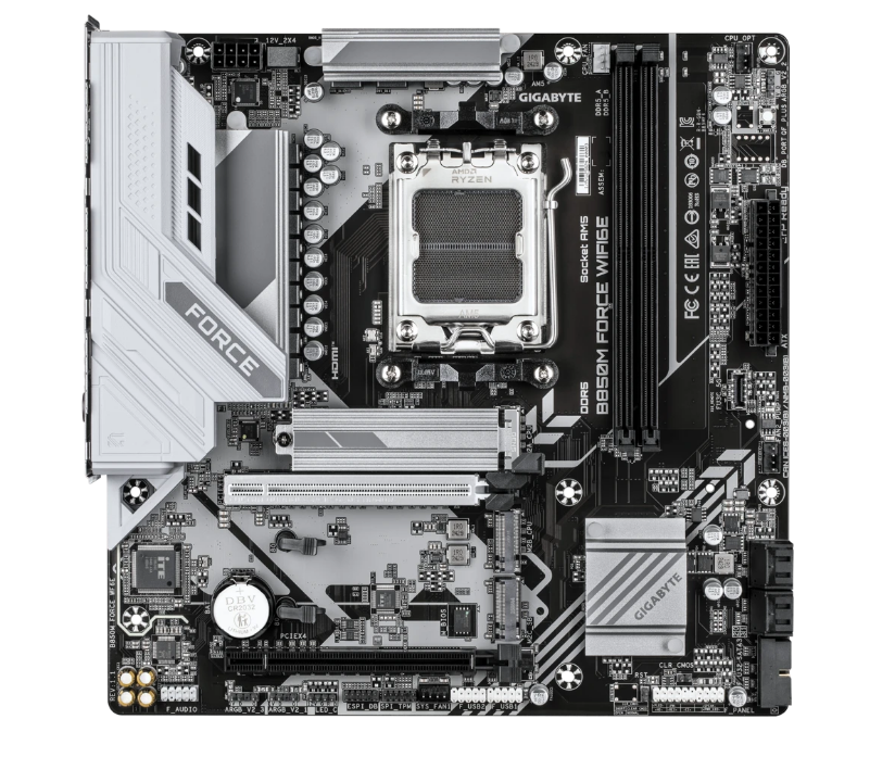 Материнская плата AMD B850 SAM5 MATX B850M FORCE WF6E 1.1 GIGABYTE