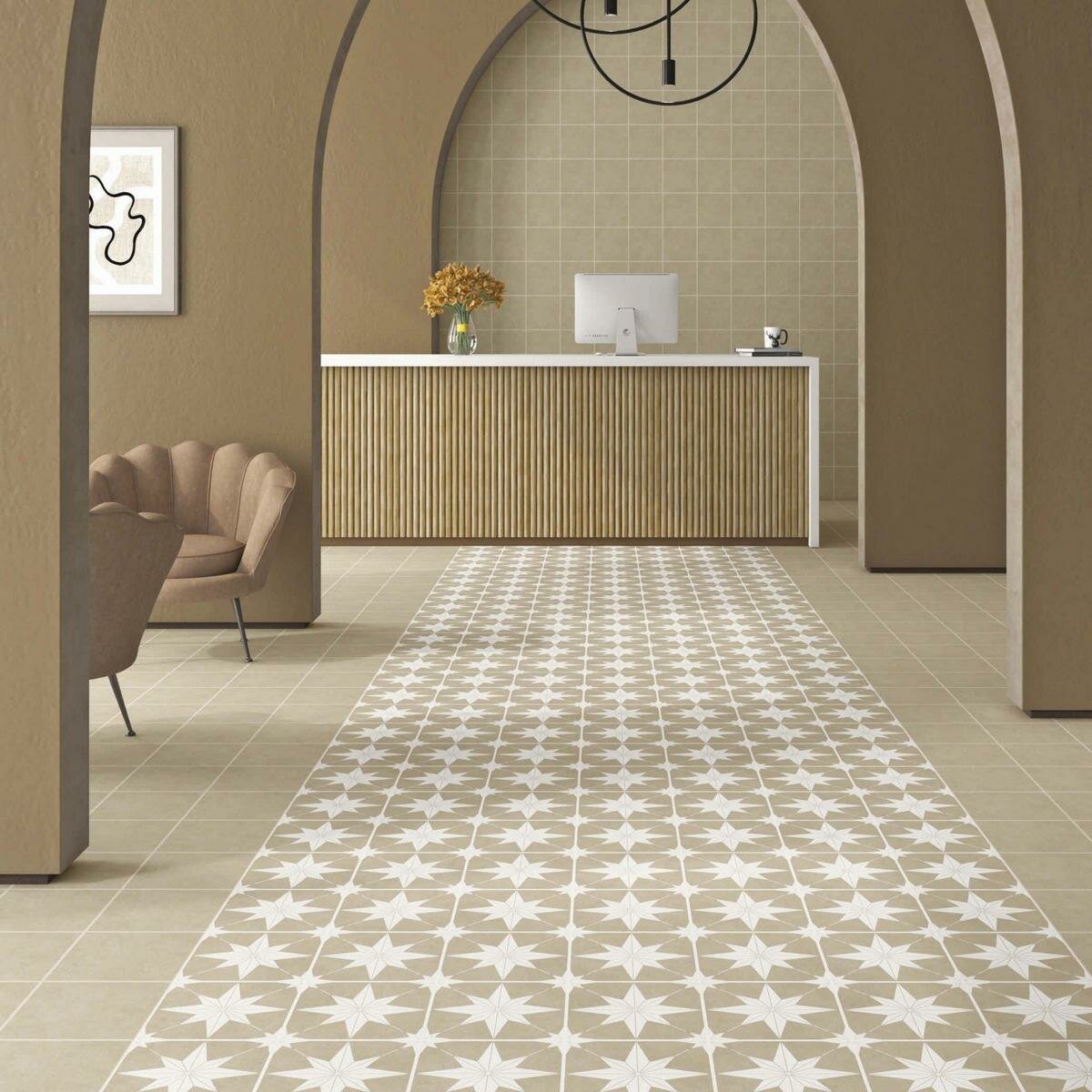 Керамогранит Motto Levels Sand Decor 1024 20x20 N100082 матовая Износостойкая, Мелкоформатная, Морозостойкая, морозостойкая