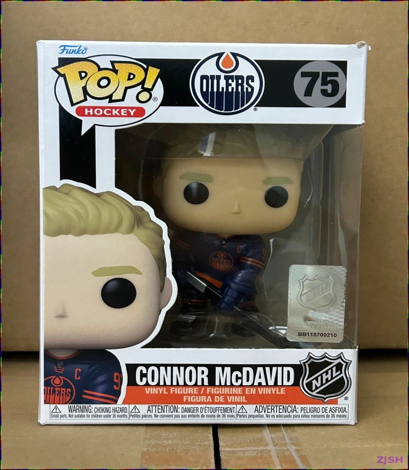 Фигурка коллекционная хоккейная, серия NHL, Эдмонтон Ойлерс, игрок Коннор Макдэвид