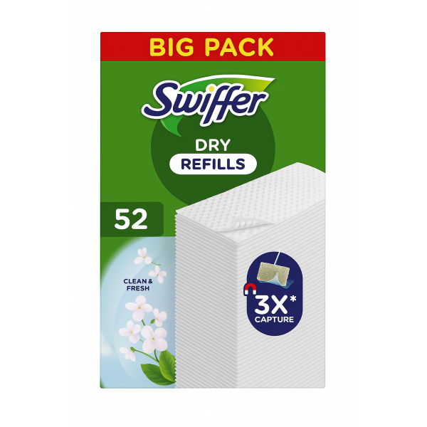 Swiffer Сухие тряпки, в наборе 52 штуки