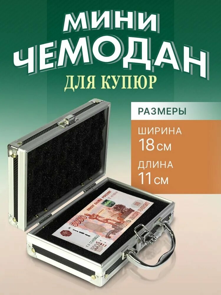 Чемодан купюрница, шкатулка для денег