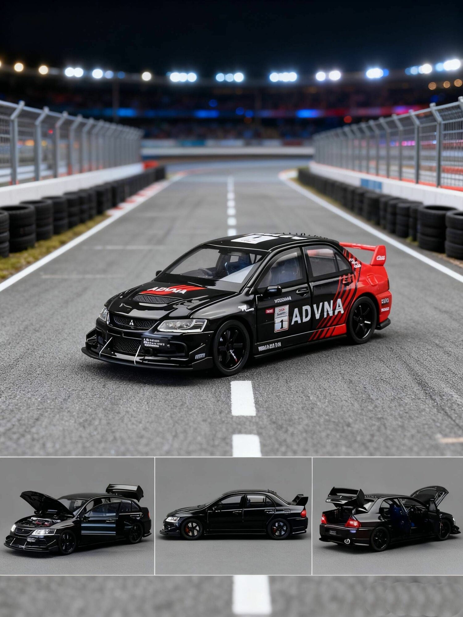 Коллекционная модель автомобиля Mitsubishi EVO9 из сплава