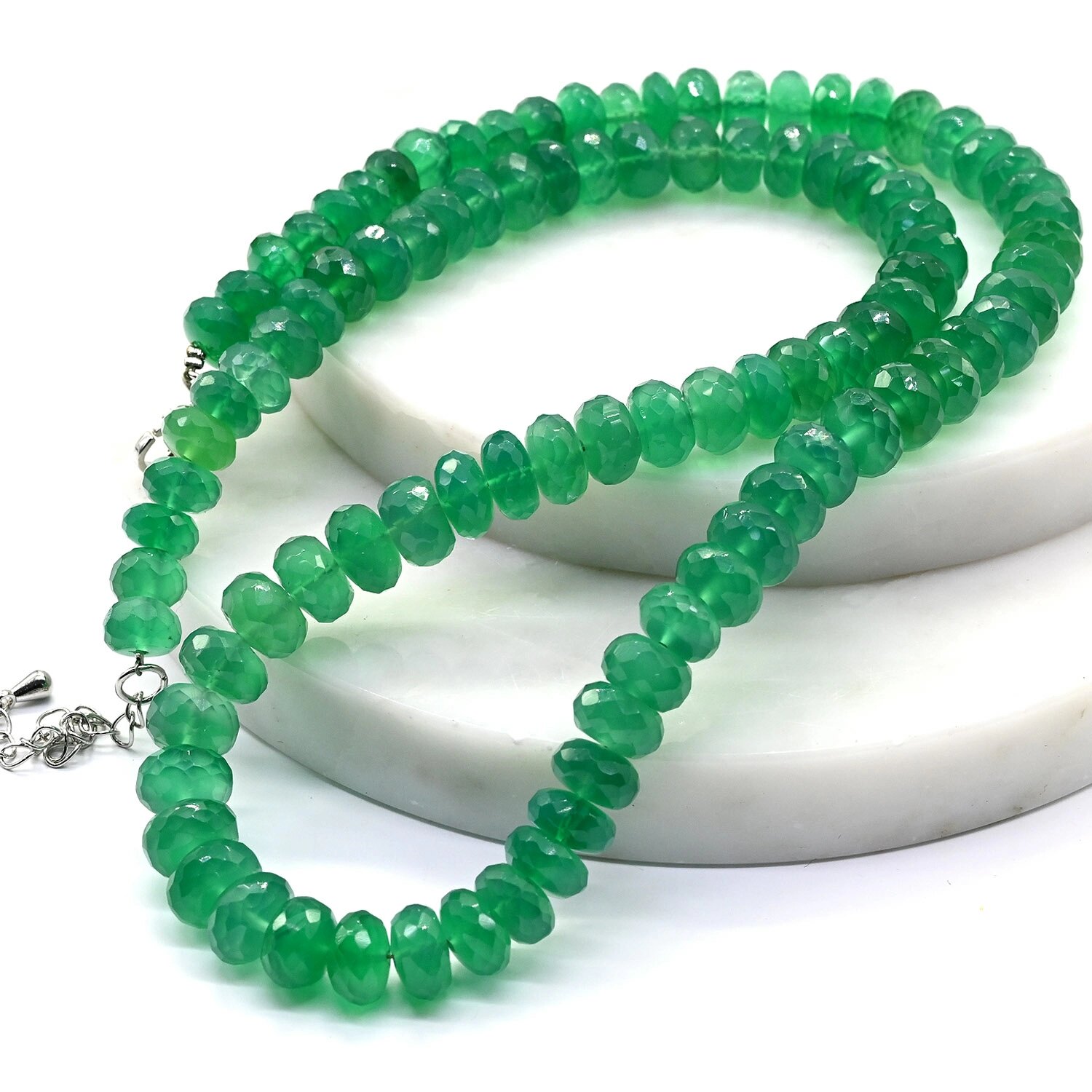 Бусы, хризопраз