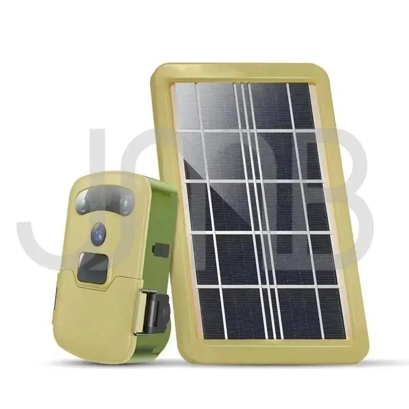 Фотоловушка для охоты и охраны, с солнечной панелью и Wi-Fi, 1080p, зеленая и золотистая