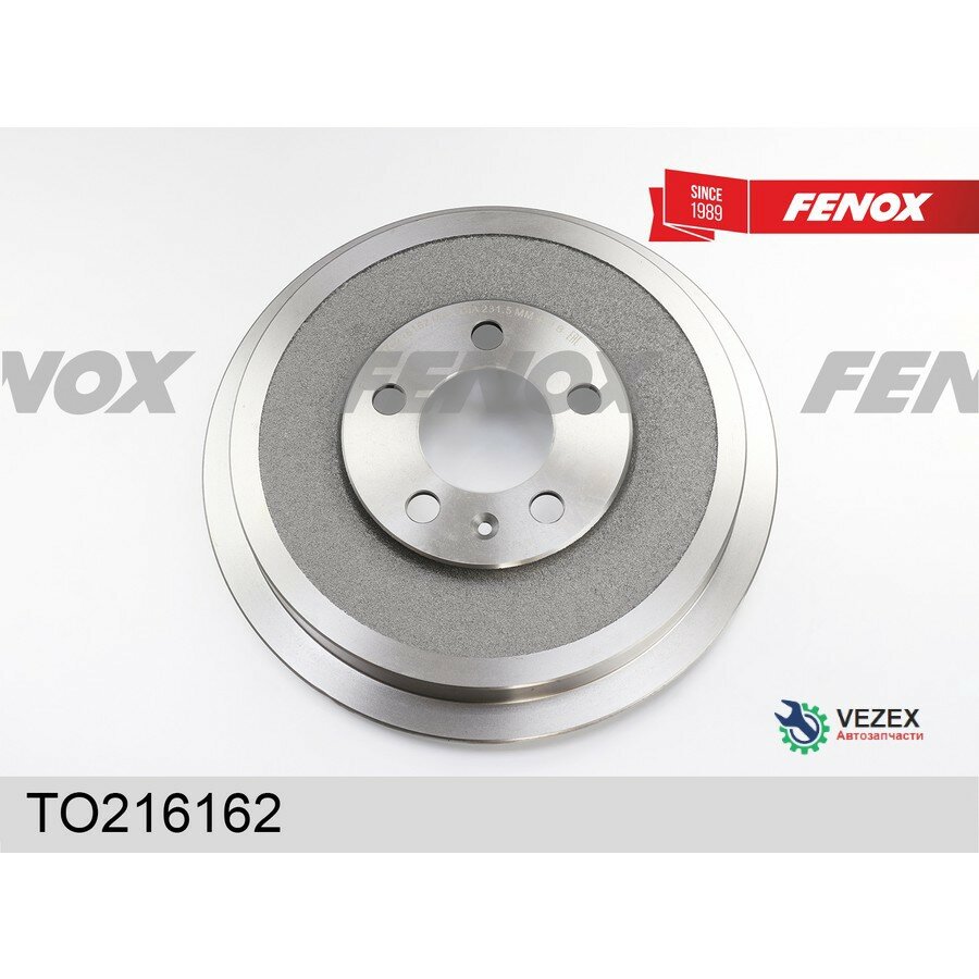FENOX TO216162 Барабан тормозной | зад прав/лев | Skoda Octavia I, Praktik, Roomster/ VW Polo Sedan