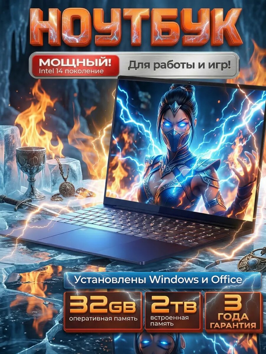 Ноутбук HiGH TECH R618 Intel H-Series RAM 32GB / SSD 2048GB