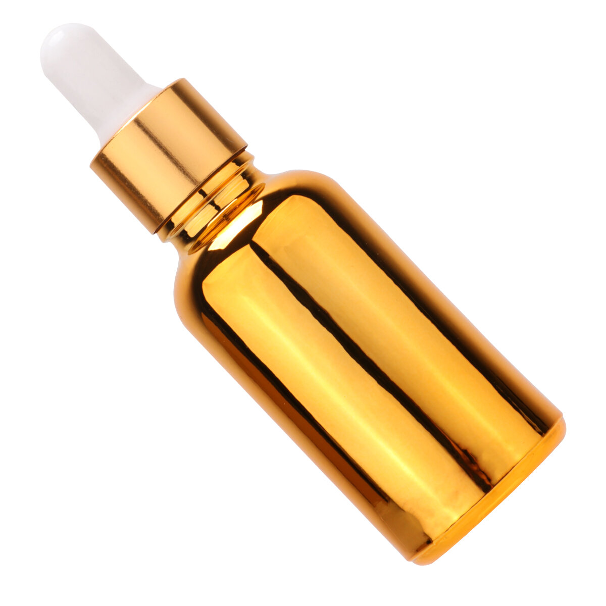 Флаконы-капельницы с гальваническим покрытием (позолоченная пипетка 20 мл в деревянной коробке)
