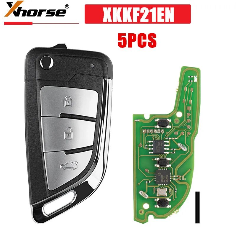 5 шт./партия XHORSE XKKF21EN VVDI нож 2 стиля (Flip-3BTN) дистанционный ключ для VVDI VVDI2 ключ инструмент английская версия