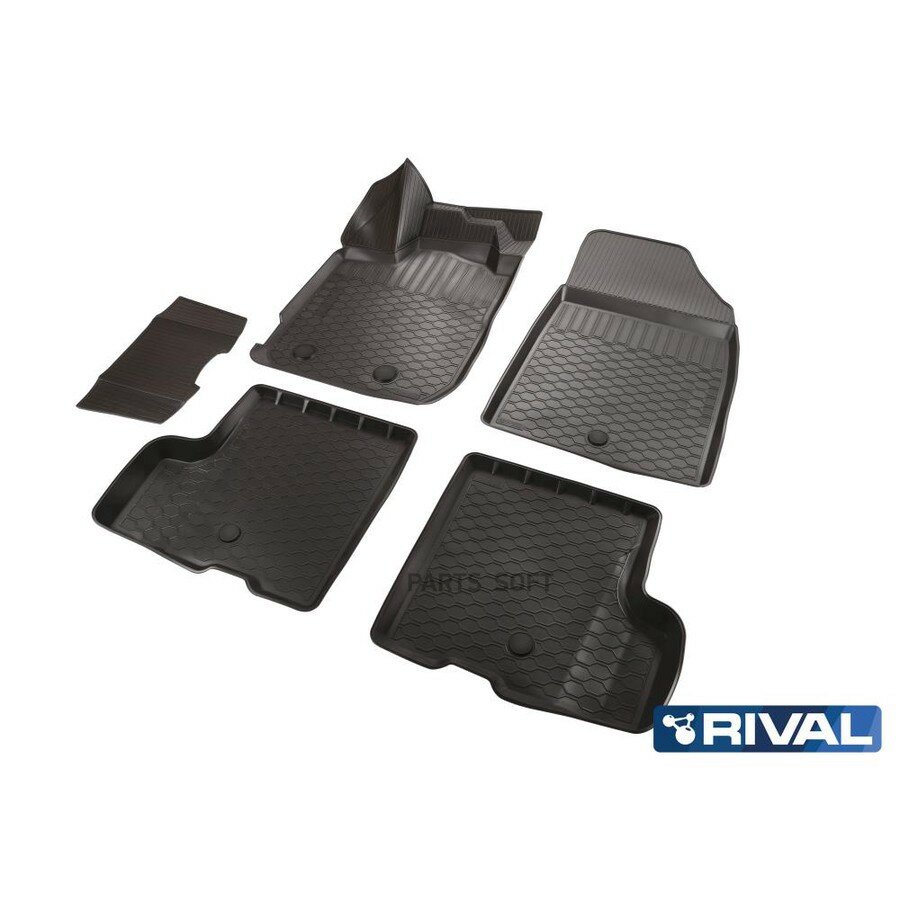 RIVAL 14701008 Коврики салона RIVAL для Renault Duster II HJD 2WD/4WD без вещевого ящика 2021- ()