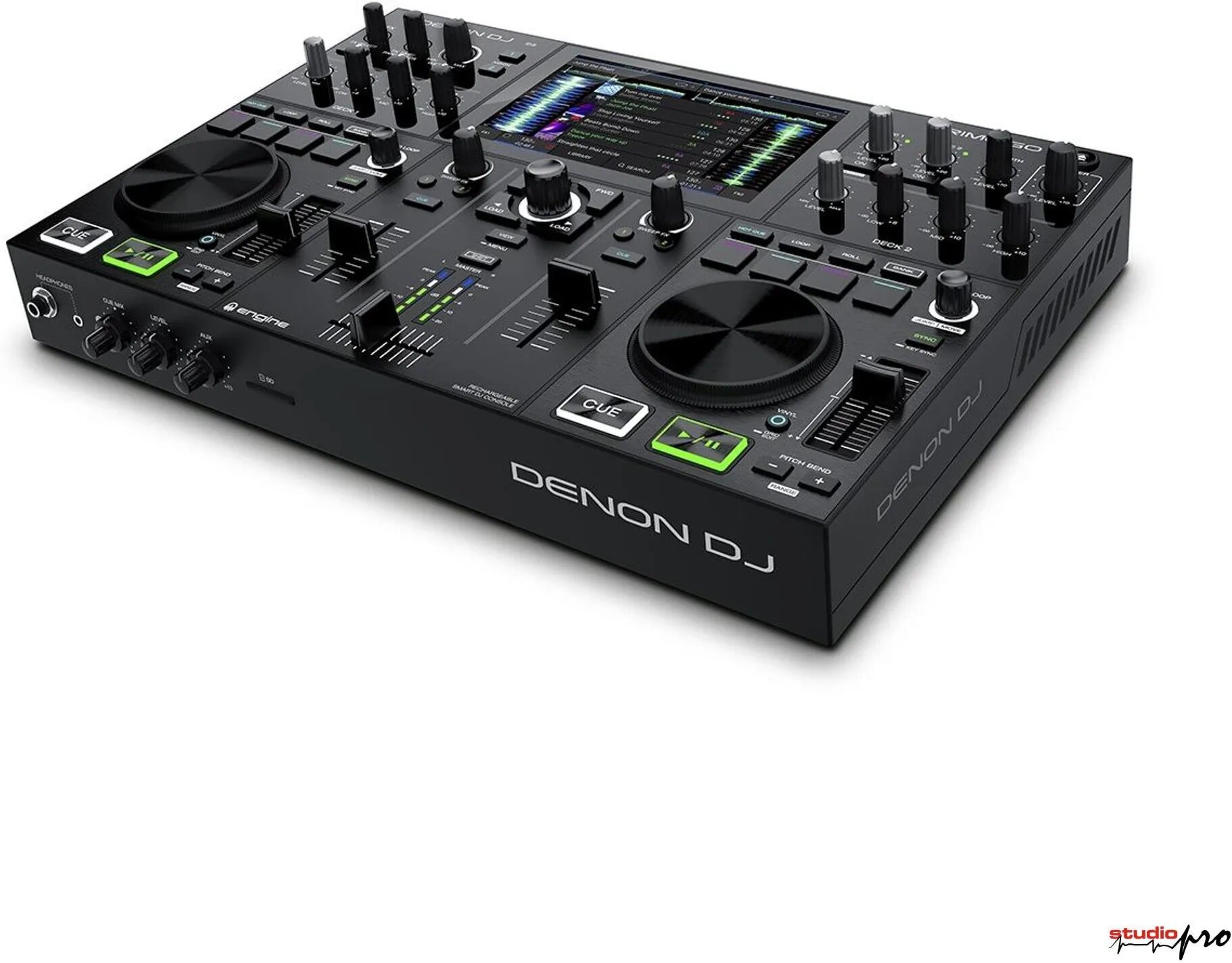 DJ контроллер Denon Prime GO, портативный, аккумуляторный
