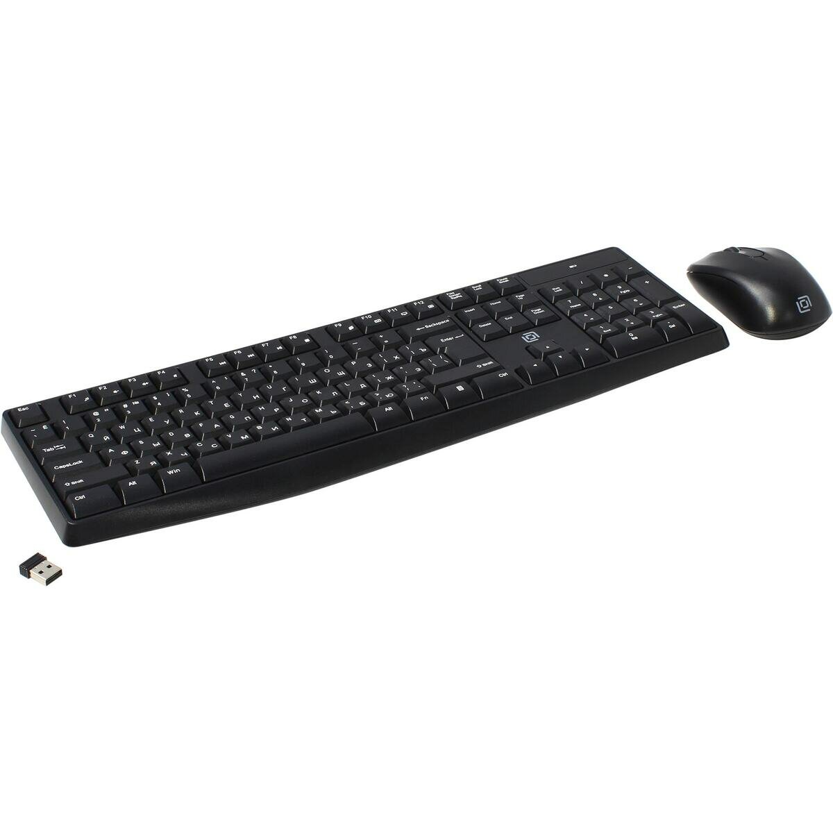 OKLICK Wireless Keyboard & Optical Mouse S260W Black (Кл-ра, USB, FM+Мышь 3кн, Roll, USB, FM) 2066170