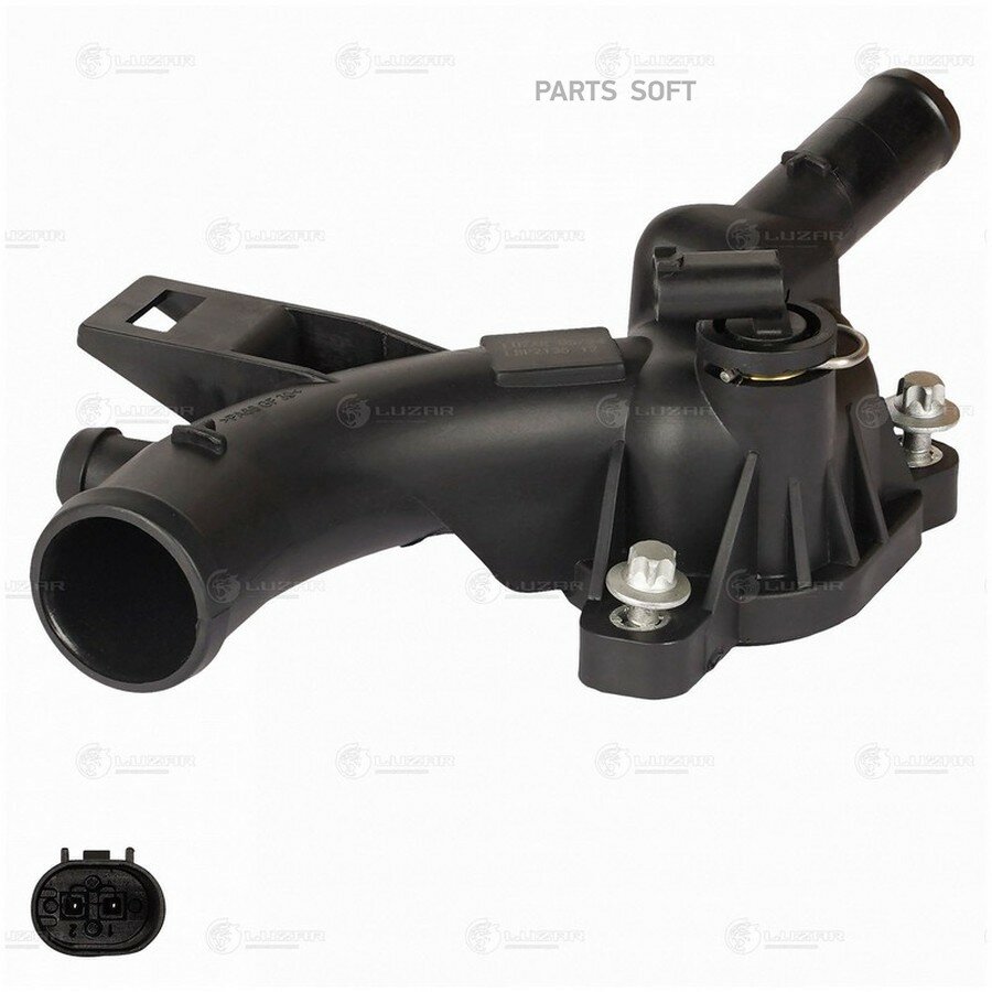 LUZAR Фланец системы охлаждения OPEL CORSA D (06-)/MERIVA B (10-) 1.2I/1.4I