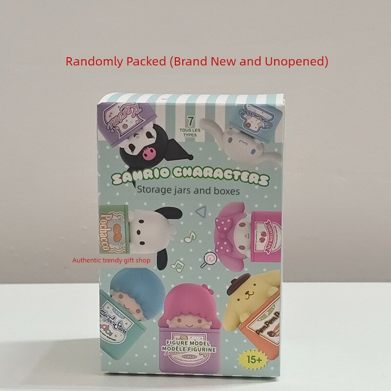 Оригинальная серия баночек для хранения MINISO Sanrio, фигурка Cinnamoroll в подарочной коробке, стильное украшение для