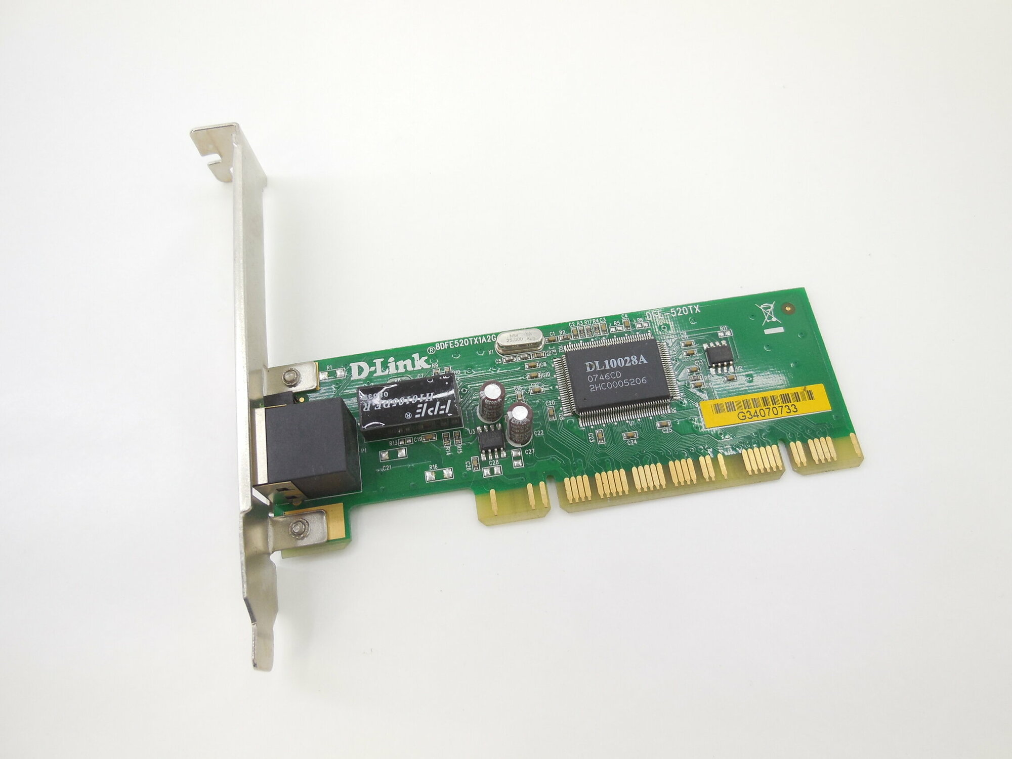 Сетевая карта PCI D-link DFE-520TX rev. A2 чип DL10028A боксовая версия