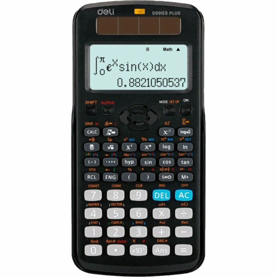Калькулятор научный Deli ED991ES черный, 1754770