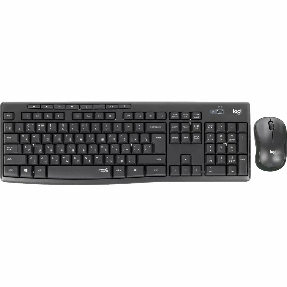 Набор клавиатура+мышь Logitech MK295 Silent GRAPHITE (920-009807), 1425895