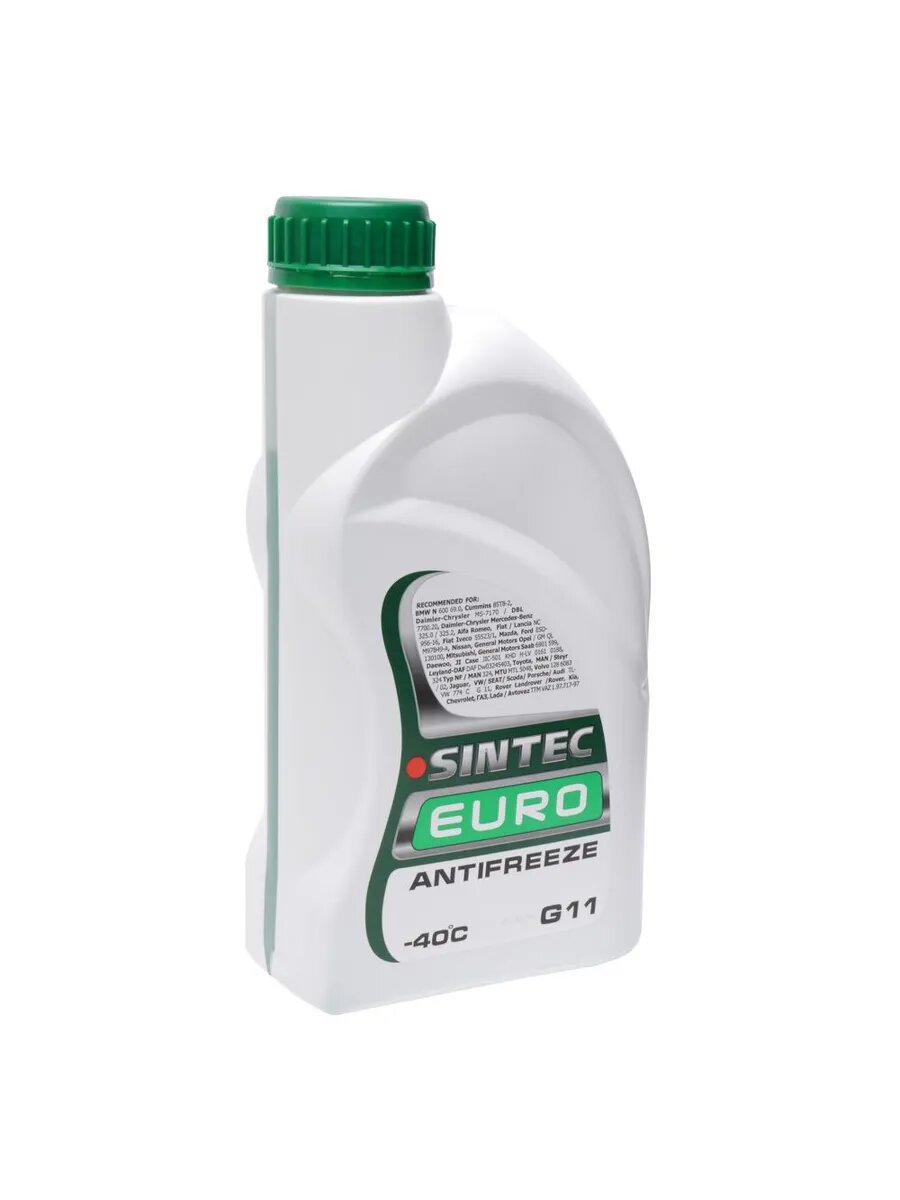 Антифриз зеленый -40C 1кг G11 Euro SINTEC