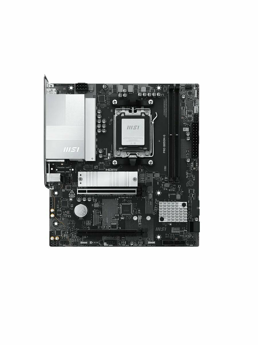 Материнская плата MSI PRO B850M-G mATX AM5 AMD B850 2xDDR5 (128ГБ)