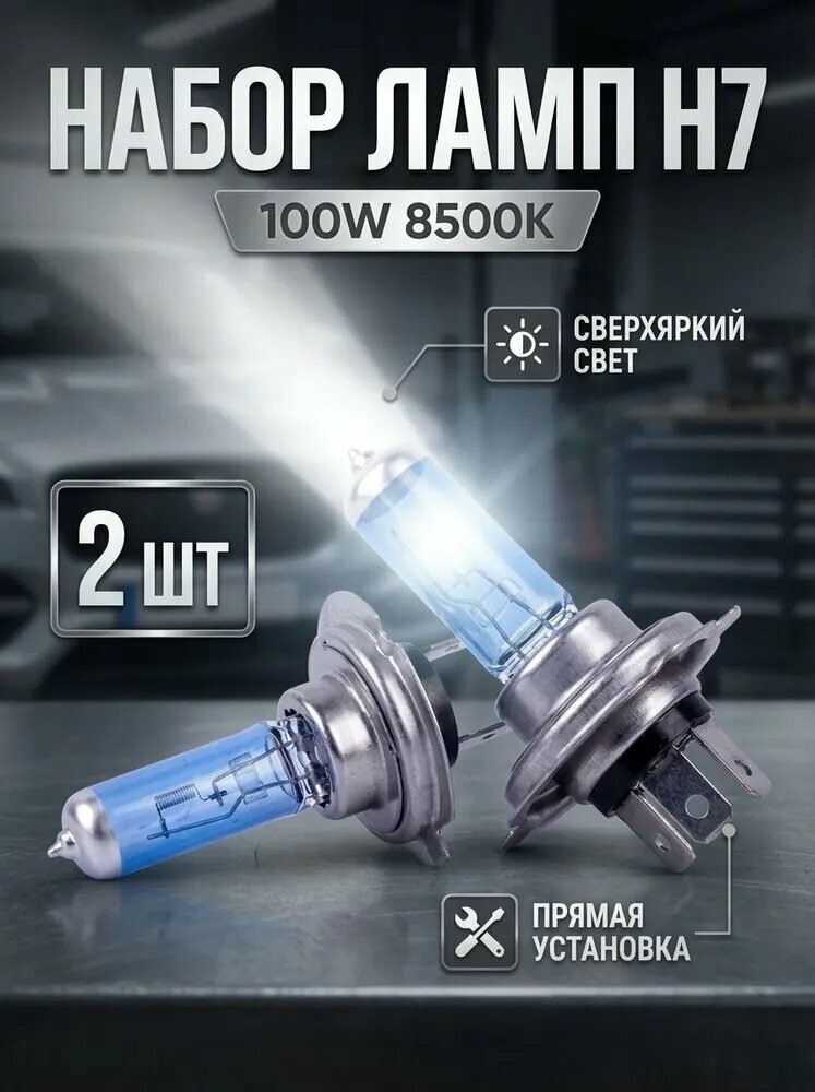 Лампа автомобильная H7, 2 шт. арт. S00170495