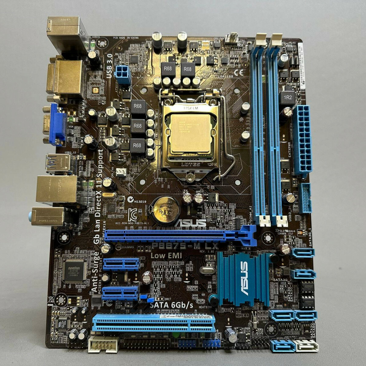 Комплект: мат.плата ASUS P8B75-M LX (rev.1.02) + Intel Core i3-2120