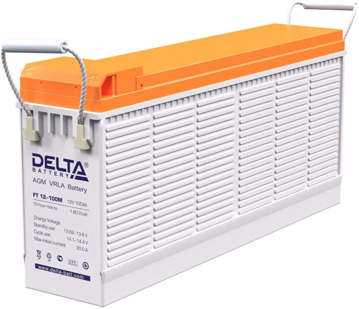 Аккумуляторная батарея Delta FT 12-100 M 12 В 100 Ач аккумулятор для ИБП, UPS