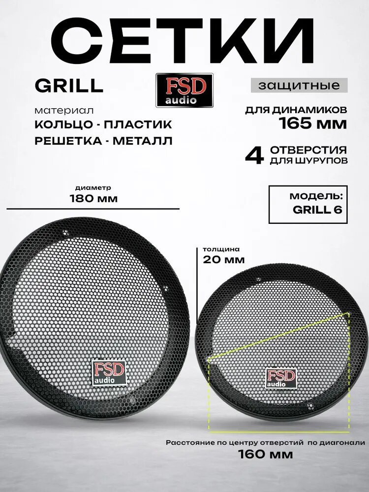 FSD audio Сетка защитная для автоакустики