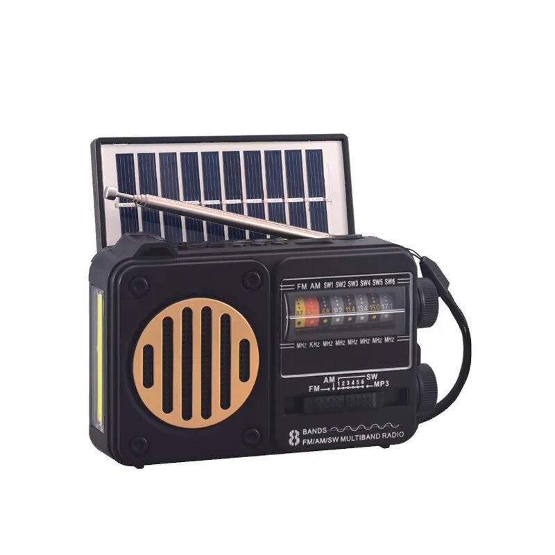 Портативное радио JINSERTA FM AM SW Solar Gold