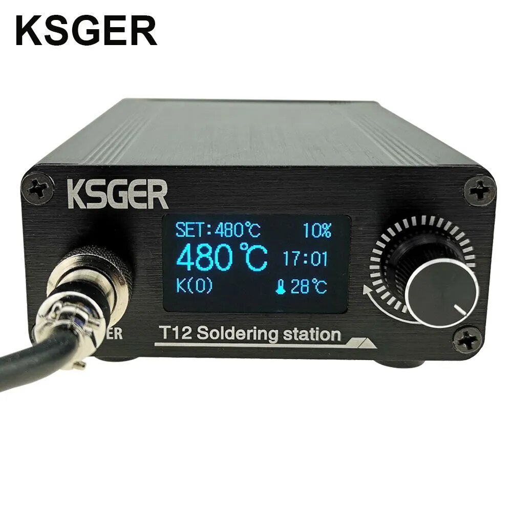 KSGER T12 Сварочная станция STM32 OLED V2.1S Цифровой электронный контроллер