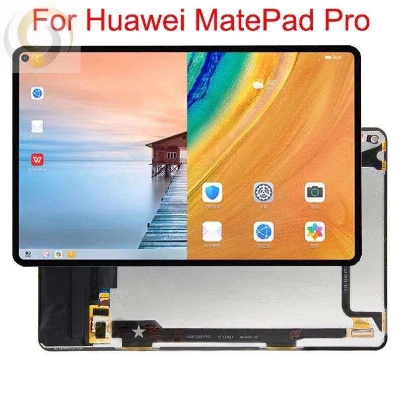 10,8-дюймовый IPS LCD-дисплей для Huawei MatePad Pro 10.8, MatePad Pro 10.8 (2019), MRX-W09, MRX-W19, MRX-AL09, MRX-AL19, сборка сенсорного экрана, черный.