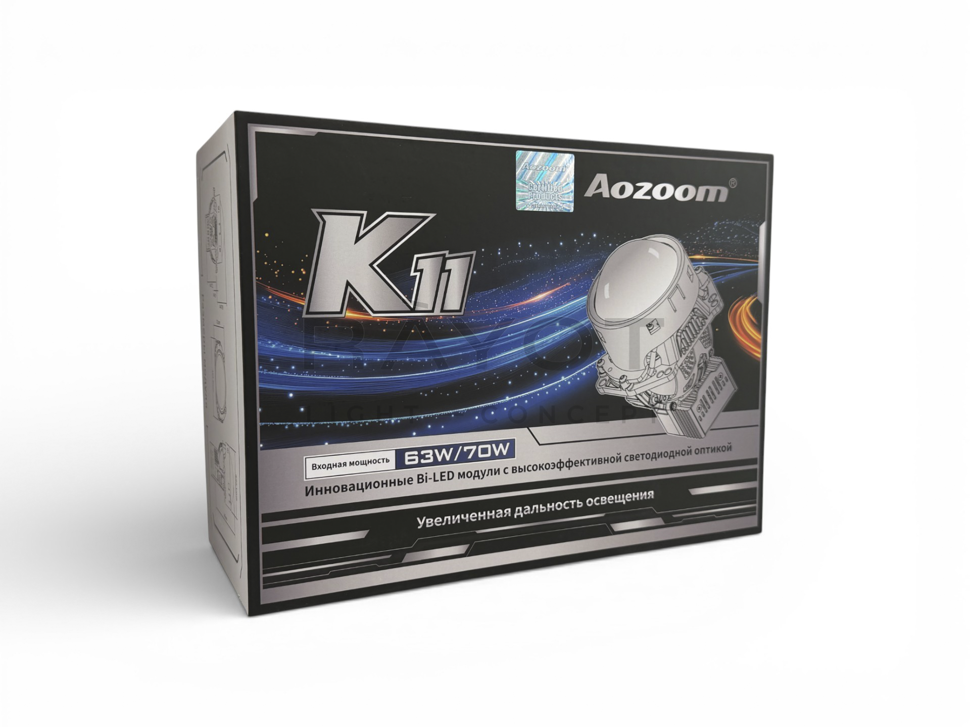 Светодиодные модули Bi-LED Aozoom 2026 3.0 K11, 5800К, 63/70 Вт, 2 шт