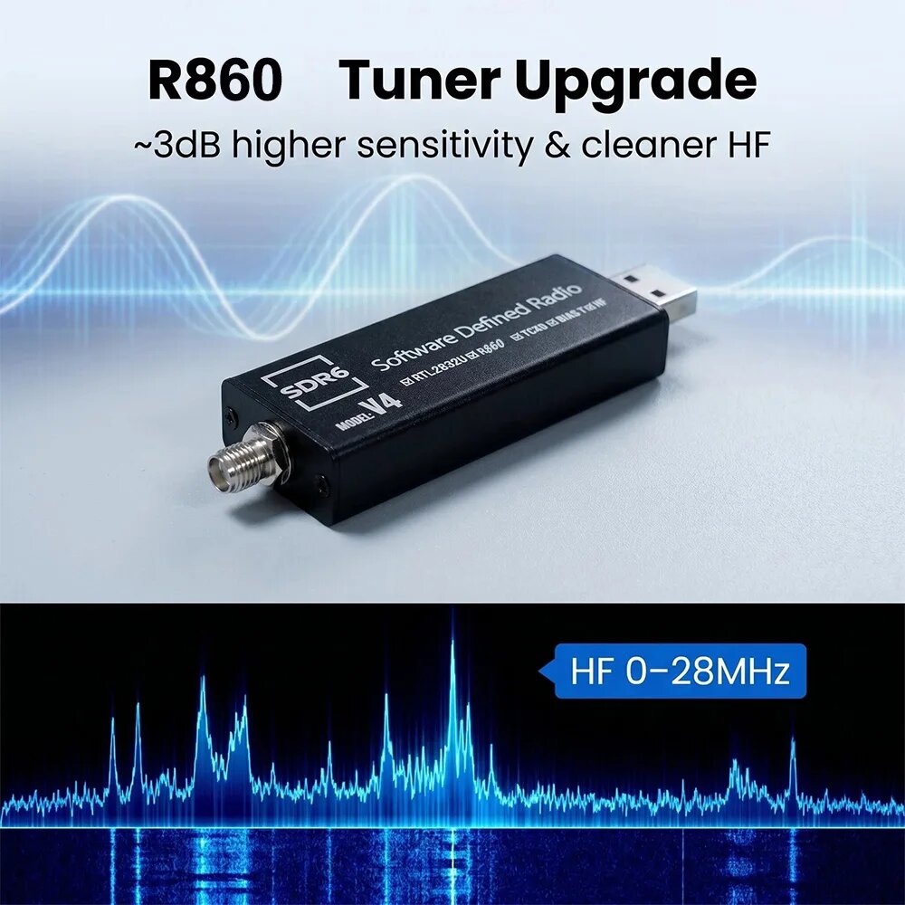 HTOOL RTL SDR6-V4 программно-определяемый радиоприемник — фото 1