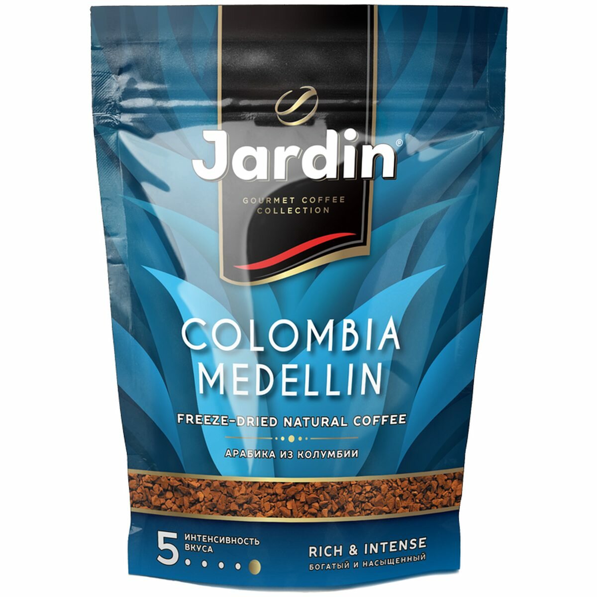 Кофе растворимый Jardin Colombia Medellin, сублимированный, мягкая упаковка, 150г (1014-08)
