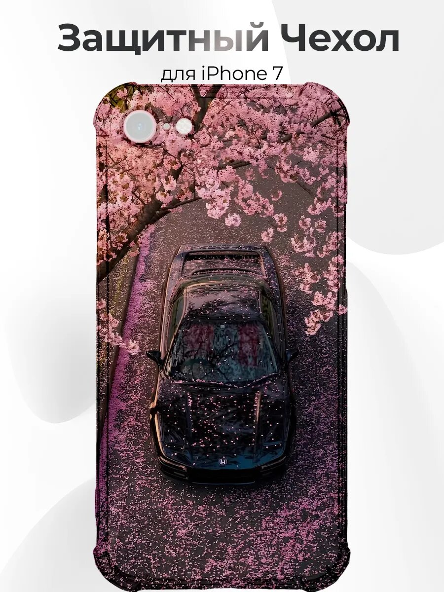 Чехол iPhone 7/8/SE 2 Honda NSX NA1 в розовой сакуре